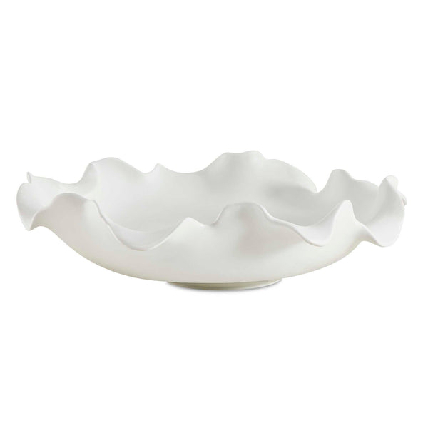 American Home Furniture Uttermost Wave Crest White Outdoor Bowl