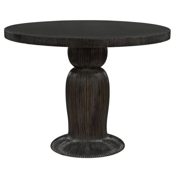 Buy Noir Portobello Dining Table Hand Rubbed Black With Light Brown ...