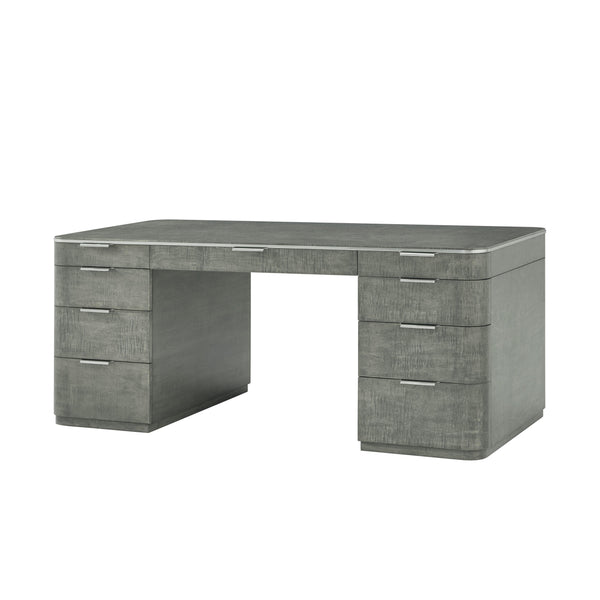 American Home Furniture | Theodore Alexander - Hudson Desk Multi Drawers