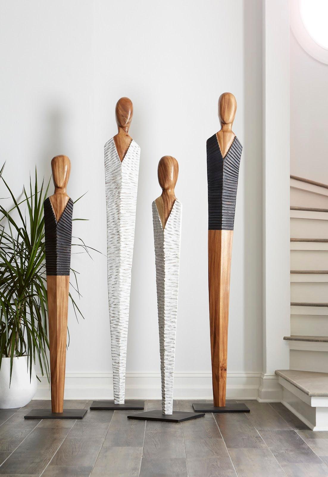 Vested Male Sculpture, Small, Chamcha, Natural, Black, Copper ...