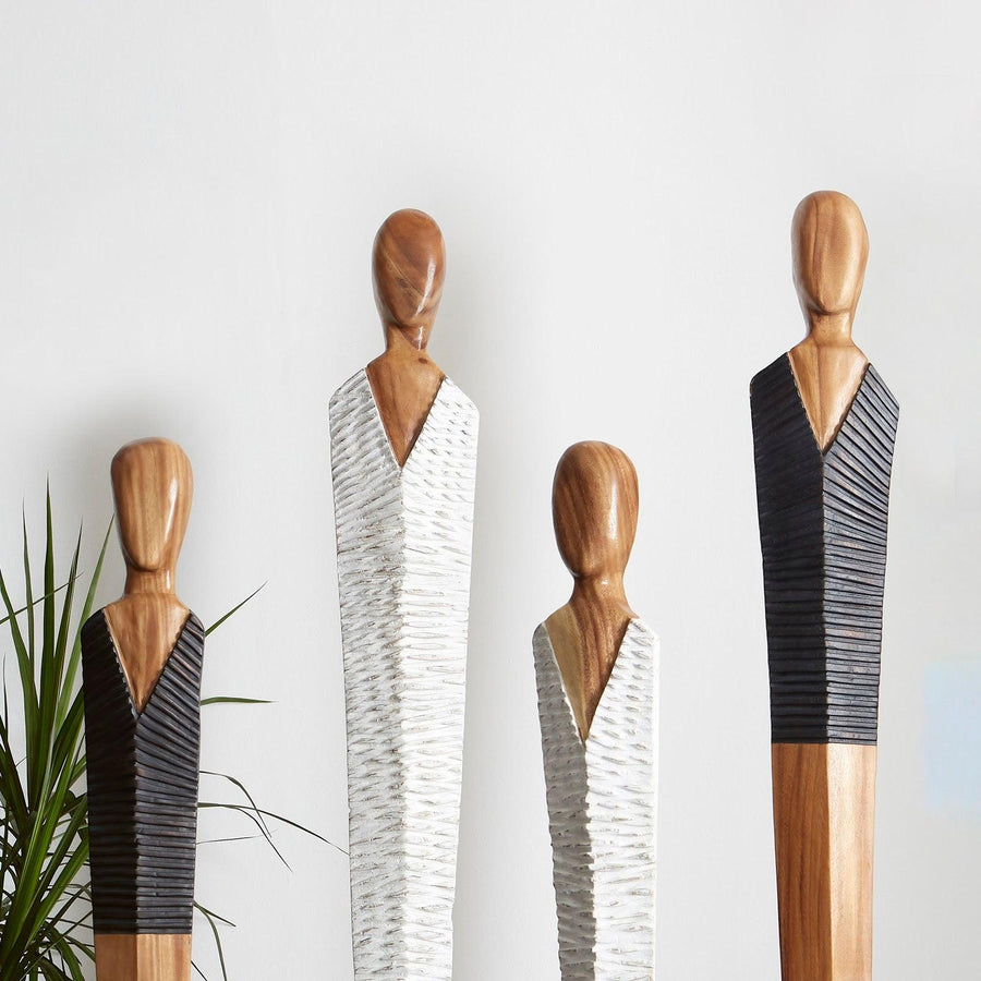 Vested Male Sculpture, Small, Chamcha, Natural, Black, Copper ...